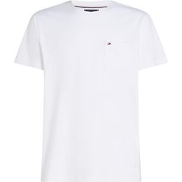 Tommy Hilfiger Big & Tall TOMMY HILFIGER BIG & TALL Rundhalsshirt »BT-ESSENTIAL SOLID POCKET TEE-B« in Große Größen, Logostickerei White 3XL 3XL Shirt von Tommy Hilfiger Big...