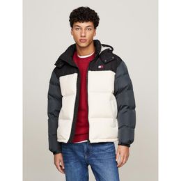 Tommy Jeans Steppjacke &raquo;TJM ALASKA COLORBLOCK PUFFER&laquo; mit Kapuze im mehrfarbigen Design Newsprint Multi XXL XXL Winterjacke von Tommy Jeans
