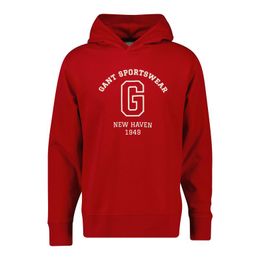 Gant Hoodie »GRAPHIC SWEAT HOODIE« RUBY RED XL XL Kapuzensweatshirt von Gant