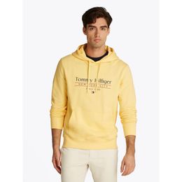 Tommy Hilfiger Hoodie &raquo;HILFIGER CENTER STACK HOODY&laquo;, mit gro&szlig;em mehrfarbigen Print Citronella M M Sweatshirt von Tommy Hilfiger Menswear