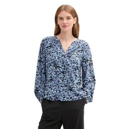 Tom Tailor Klassische Bluse navy watercolor squares design 38 38 Klassische Bluse von Tom Tailor