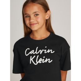 Calvin Klein Jeans T-Shirt »SCRIPT LOGO BOXY SS T-SHIRT«, mit großem Logo Black 6 (116) 6 (116) T-Shirt von CALVIN KLEIN