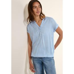 Cecil Kurzarmbluse, im Streifen-Look blouse blue XS (36) XS (36) Gestreifte Kurzarmbluse von Cecil