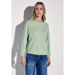 Street One Sweater mit U-Boot-Ausschnitt und in feiner Struktur-Optik milky green 46 46 Kuscheliges Shirt von Street One