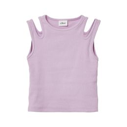 s.Oliver JUNIOR 2-in-1-Top mit Cat-outs lavender 140 140 Geripptes Tanktop von s.Oliver Junior