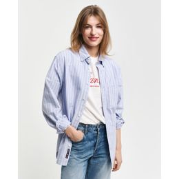 Gant Langarmhemd &raquo;REG OXFORD STRIPE SHIRT&laquo; unisex, in leichter Oxford-Qualit&auml;t MYOSOTIS BLUE S - N-Gr N-Gr S Gestreiftes Hemd von Gant