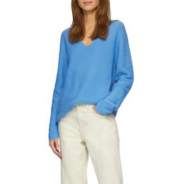 s.Oliver Strickpullover mit V-Ausschnitt FRESH BLUE 40 40 Strickpulli für Damen von s.Oliver