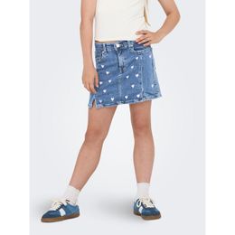 KIDS Only Jeansrock »KOGHOXTON HEART EMBROIDERY DNM SKIRT« Light Medium Blue Denim 158 158 Rock von Kids Only für Mädchen
