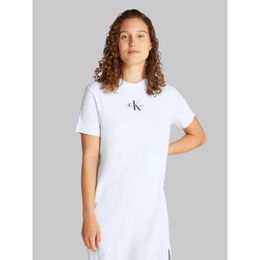 Calvin Klein Jeans Midikleid »MONOLOGO LONG RIB TEE DRESS« mit Logo Brilliant White XL (42) - N-Gr N-Gr XL (42) Midi-Kleid von CALVIN KLEIN
