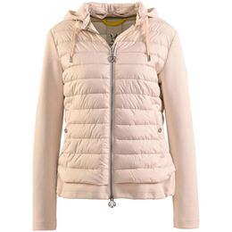 Fuchs & Schmitt FUCHS SCHMITT Steppjacke mit Kapuze mit Kapuze beige 44 44 Steppjacke im Materialmix von Fuchs Schmitt