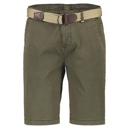 Lerros Chinoshorts Sommerhose mit Struktur aged olive 34 - N-Gr N-Gr 34 Chinoshorts mit Gürtel von Lerros