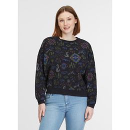 Ragwear Sweatshirt »LOLLITA PRINT GOTS« BLACK M (38) M (38) Vegan, von PETA verifizierter Sweater von Ragwear