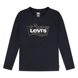 Levi's Kids M&auml;dchen Levi's Kids Langarmshirt &raquo;LVG LS BATWING FILL&laquo; mit Logostickerei, for Girls schwarz 8 (128)