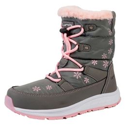 Lurchi Winterstiefel »Alby-TEX«, Sschneeboots mit Schneeflocken, Größenschablone zum Download grau-rosa 33 33 Winterstiefel mit wasserabweisender...