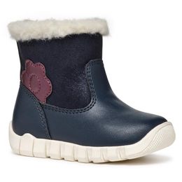 Geox Winterboots »B IUPIDOO GIRL B« Klettstiefel, Babystiefel Winterstiefel mit Warmfutter navy 26 26 Robuste Lauflernschuhe für die kalte Jahreszeit