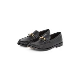 Tommy Hilfiger Loafer »SOFT LEATHER HORSEBIT LOAFER«, Blockabsatz, Businessschuh, Slipper mit TH-Schmuckelement schwarz 40 40 Slipper mit modischer...