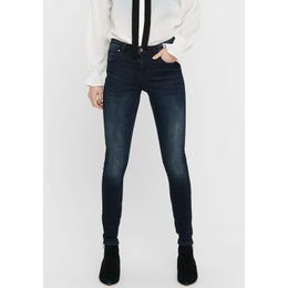 Only Skinny-fit-Jeans »ONLKENDELL LIFE REG SK ANKLE« mit Zipper am Saum dark blue denim 29 - Länge 30 Länge 30 29 Skinny-Fit Jeans mit Stretch für...