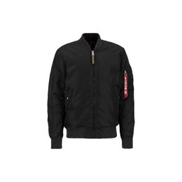 Alpha Industries Bomberjacke »MA-1 VF 59 Long« black S S Flight Nylon Stoff