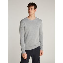 Tommy Jeans Strickpullover »TJM SLIM ESSNTLS C-NECK SWEATER« mit Markenlogo auf der Brust Grey HTR 3XL 3XL Pullover von Tommy Jeans