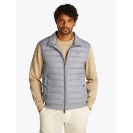 Tommy Hilfiger Steppweste »MIX MEDIA VEST«, Rückenteil ungesteppt Medium grey heather L L Weste von Tommy Hilfiger Menswear