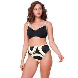 Triumph Bikini-Hose »Summer Allure Highwaist brief« moderner Druck BLACK COMBINATION 40 - N-Gr N-Gr 40 Modische High-Waist Bikini-Hose