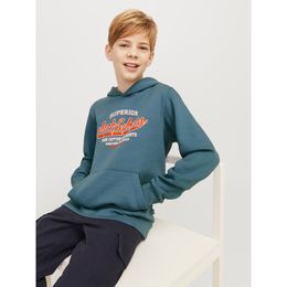 Jack & Jones JACK & JONES JUNIOR Kapuzensweatshirt »JJELOGO SWEAT HOOD 2 COL 24/25 NOOS JNR« Oceanview 152 152 Hoodie von Jack & Jones Junior für Jungen