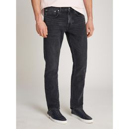 Tommy Hilfiger Straight-Jeans »STRAIGHT DENTON STR CLARK BLACK« in schwarzer Waschung Clark Black 33 - Länge 32 Länge 32 33 Gerade geschnittene...