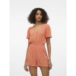 Véro Moda VERO MODA Jumpsuit »VMMENNY V-NECK SS PLAYSUIT WWN GA« pink cosmos S S Jumpsuit von Vero Moda
