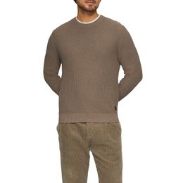s.Oliver Strickpullover mit Rundhalsausschnitt camel XL XL Strickpulli für Herren von s.Oliver