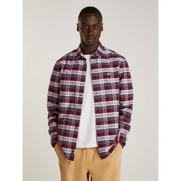 Tommy Jeans Karohemd »TJM REG OXFORD CHECK SHIRT« Deep Rouge Check L - N-Gr N-Gr L Langarmhemd von Tommy Jeans