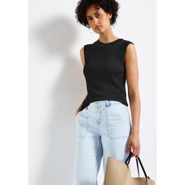 Street One Tanktop mit Struktur Muster Black 38 38 Top von Street One