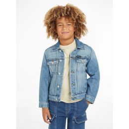Calvin Klein Jeans Jeansjacke »ICONIC MID BLUE DENIM TRUCKER« Kinder bis 16 Jahre Mid_Blue 4 (104) 4 (104) Jeansjacke von Calvin Klein Kids für Kinder