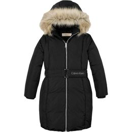 Calvin Klein Jeans Steppmantel »Classic Belted Fur Coat« für Kinder bis 16 Jahre und mit Logoschriftzug CK Black 4 (104) 4 (104) Steppmantel von...