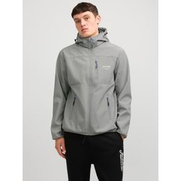 Jack & Jones JACK & JONES Softshelljacke &raquo;JJTHEO SOFTSHELL JACKET&laquo; mit Kapuze Ultimate Grey M M Moderne Jacke von Jack & Jones