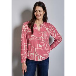 Street One Langarmbluse mit All-Over Print sugar coral 34 34 Tunika von Street One