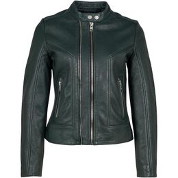Mauritius Lederjacke »G2WWeda SF« mit Reißverschluss, Zierreißverschluss, Stehkragen dark green 4XL