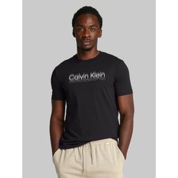 Calvin Klein T-Shirt &raquo;CP-DOUBLE LOGO T-SHIRT&laquo; mit gro&szlig;em Logoschriftzug Black 3XL 3XL T-Shirt von Calvin Klein