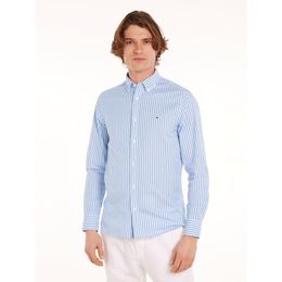 Tommy Hilfiger Businesshemd »CLASSIC POPLIN STRIPE SF SHIRT« Vessel Blue / Optic White 3XL - N-Gr N-Gr 3XL Langarmhemd von Tommy Hilfiger