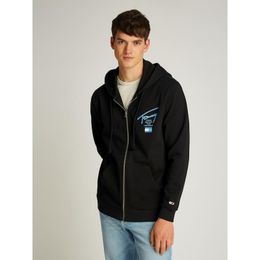 Tommy Jeans Sweatjacke &raquo;TJM REG SIG TWIST ZIPTHRU EXT&laquo; mit gro&szlig;em Logo am R&uuml;cken Black XL XL Sweatjacke von Tommy Jeans