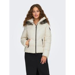 Only Steppjacke »ONLFEVER SHORT PUFFER LIFE CC OTW« mit Kapuze Birch S (36) S (36) Pufferjacke von Only