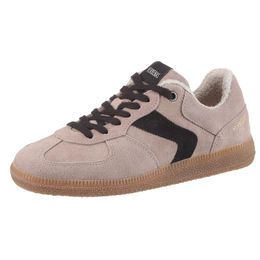 VERBENAS Sneaker »Sora«, Schnürschuh, Freizeitschuh, Halbschuh mit weichem Schaftrand helltaupe-schwarz 37 37 Retro-Basket-Sneaker zum Schnüren