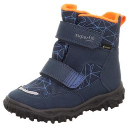 Superfit Klettstiefel »HUSKY WMS: mittel« Snowboots, Winterstiefel mit GORE TEX-Membran dunkelblau-orange 29 29 Winterstiefel mit zwei...