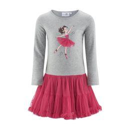 happy girls Jerseykleid grey melange 110 - N-Gr N-Gr 110 Kleid von happy girls