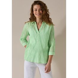 Cecil Klassische Bluse mit Streifen Seersucker Muster iced neon green M (40) M (40) Seersucker Bluse von Cecil