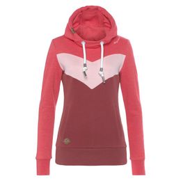 Ragwear Kapuzensweatshirt »TREGA« kuscheliger Sweater mit Kapuze und Kordelzug RED XS (34) XS (34) Veganes, von PETA verifiziertes Sweatshirt TREGA...