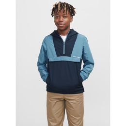 Jack & Jones JACK & JONES JUNIOR Windbreaker »JJWINDBREAKER PACKABLE ANORAK JNR« mit Kapuze Sky Captain Detail:OCEANVIEW BLOCKING 152 152 Moderne Jacke von Jack...