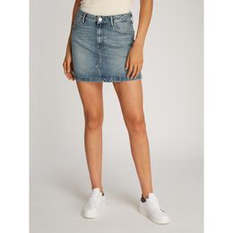 Tommy Hilfiger Jeansrock »DNM MINI SKIRT HW« in heller Waschung, mit Logo-Badge, Stickerei light blue 44 44 Jeansrock von Tommy Hilfiger