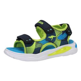 Kangaroos Sandale »K-SLS Ruffy« mit Blinkfunktion dk navy/lime 29 29 Sommerliche Sandale von Kangaroos mit Klettverschluss