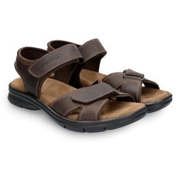 Panama Jack Herren Sandale &raquo;Sanders&laquo; Sommerschuh, Outdoorsandale, Urlaubschuh mit Klettverschl&uuml;ssen braun 44