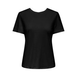 Only Damen Only Kurzarmshirt &raquo;ONLSIGRID S/S O-NECK TOP JRS&laquo; schwarz M (38)